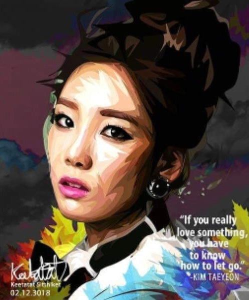 KIM TAEYEON VER 2 PopArt 掛畫 – Holyfab_Store